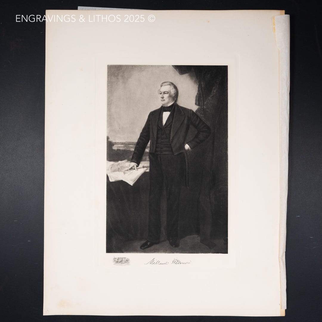 1901 Millard Fillmore Antique Portrait – 13th U.S. President ...