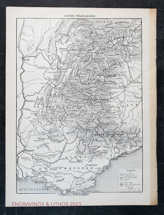 Carte Des Montagnes Des Alpes