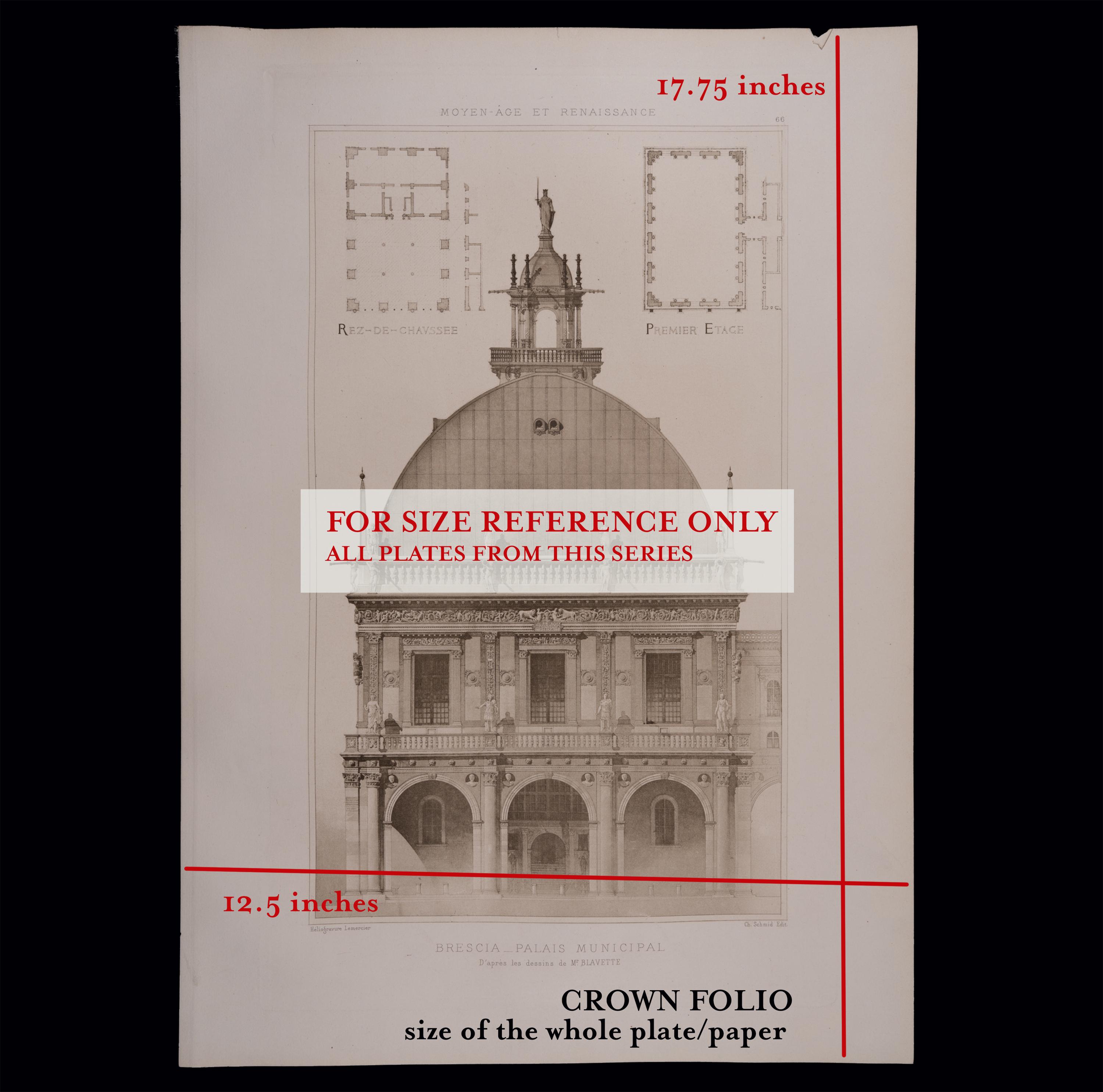 1905 FLOOR PLANS and GARDEN Elevations - Palazzo Pitti, Florence ...
