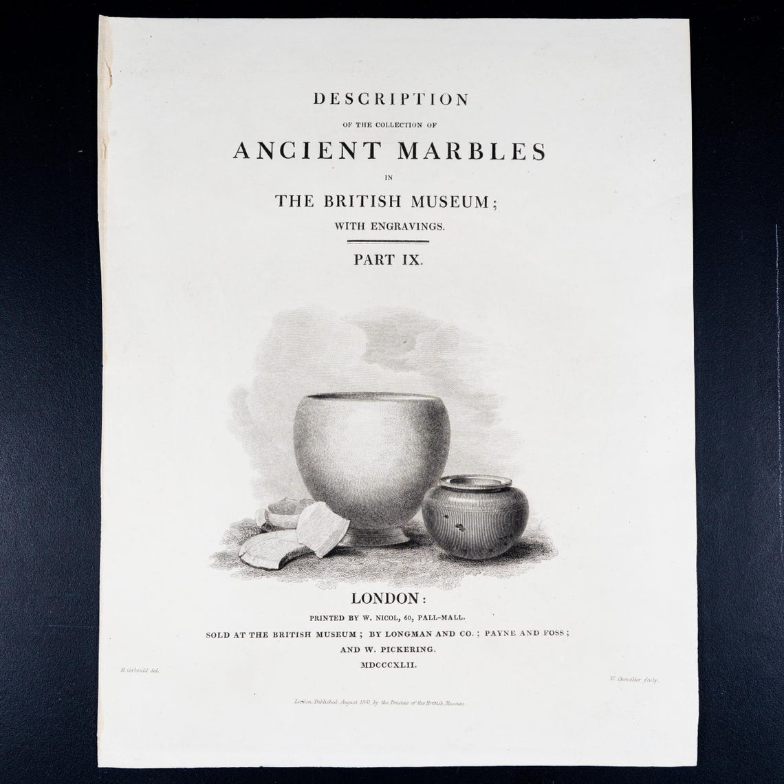1842 FRIEZE of the TEMPLE of VICTORY - Collection of Ancient Marbles ...