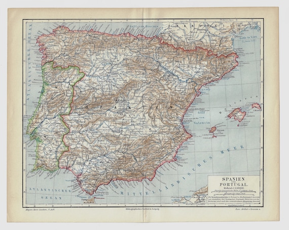printable map of spain and portugal