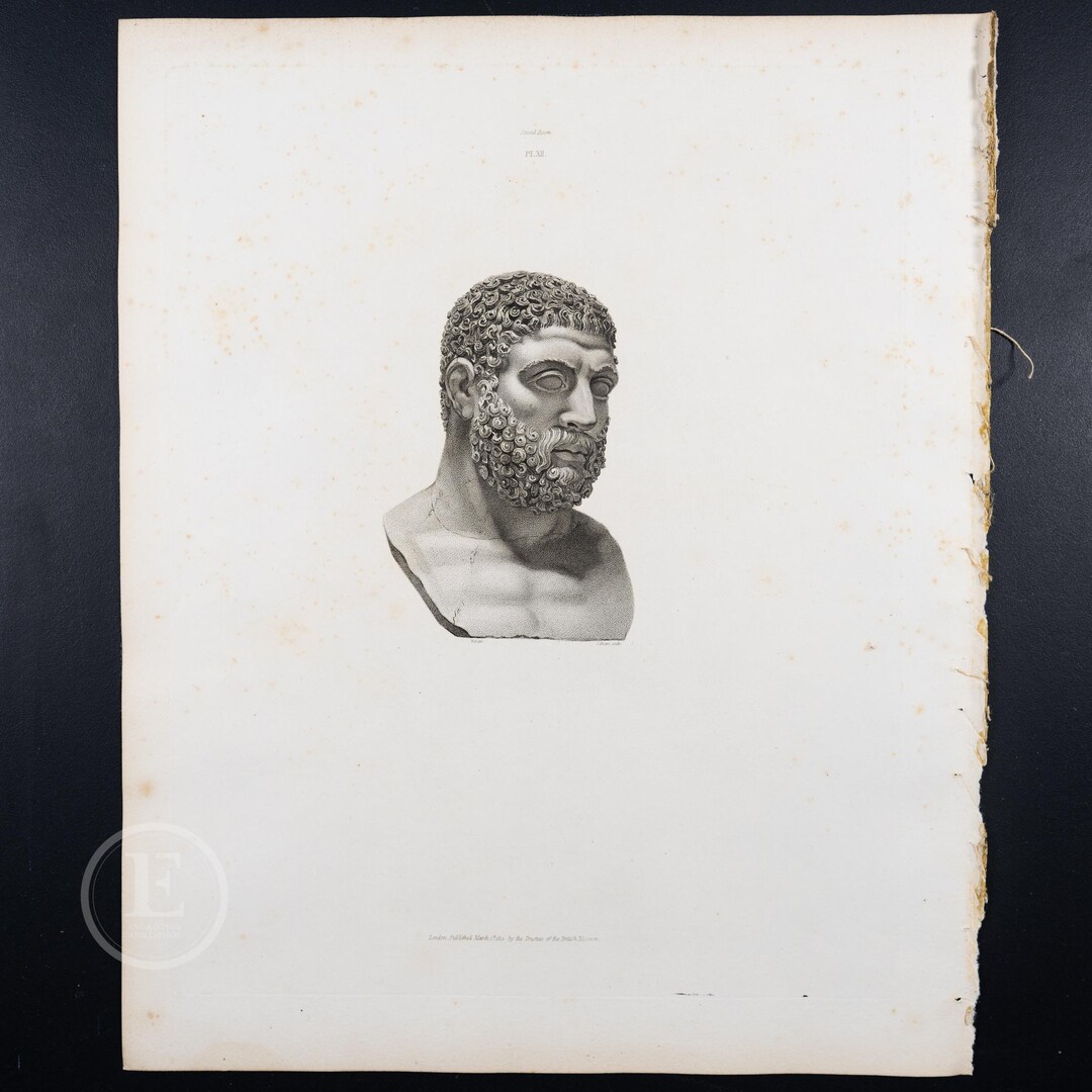 1812 A Head of HERCULES, of Very Ancient Sculpture - Collection of ...