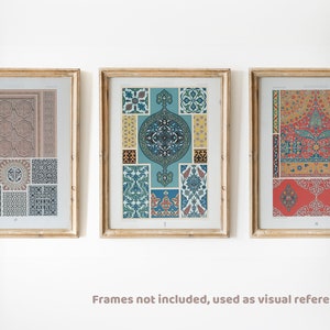 1897 Middle-age Pattern Lithograph by Racinet – Antique Decorative ...