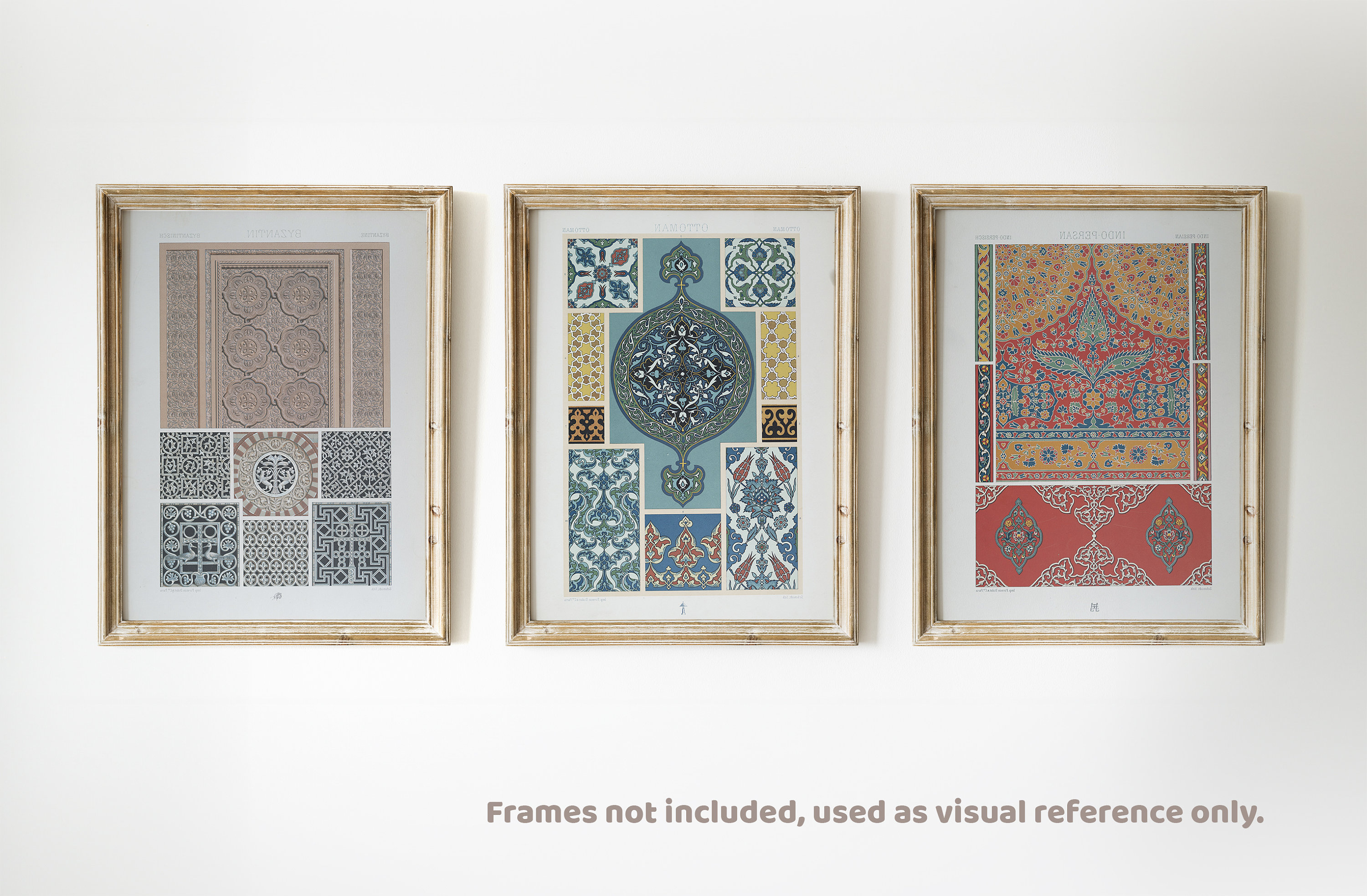 1897 Middle-age Pattern Lithograph by Racinet – Antique Decorative ...