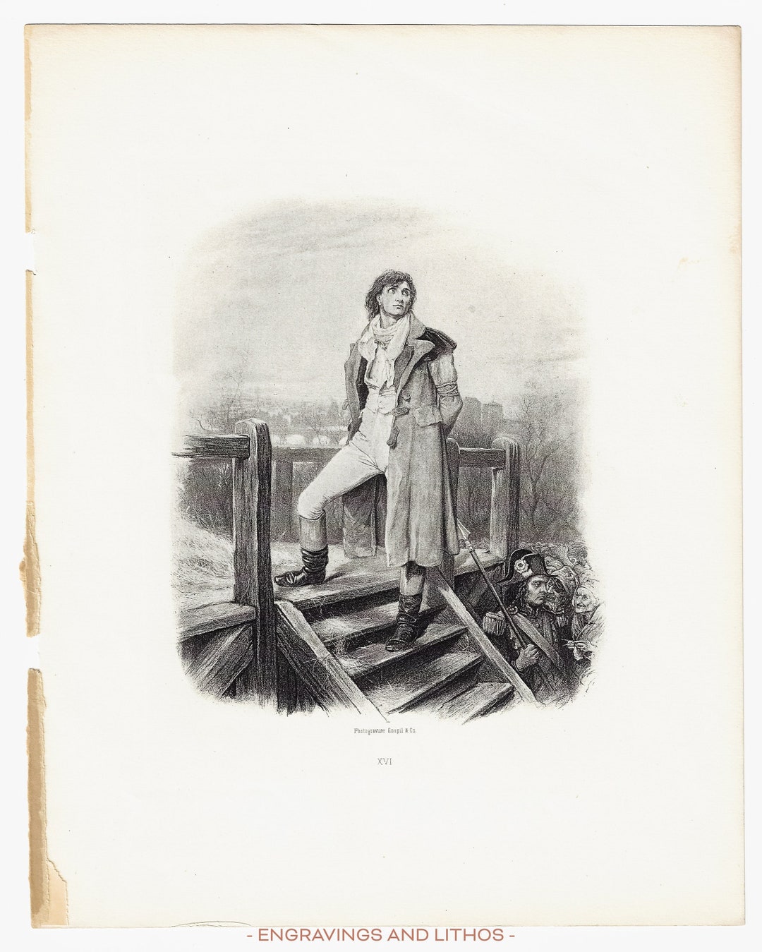 Sydney Carton Engraving Form Character Sketches Of Romance Fiction