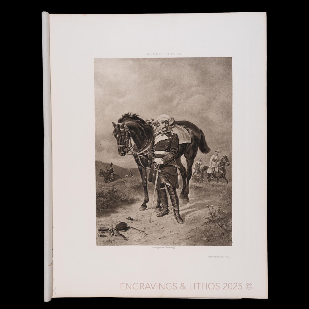 1894 BISMARCK BEFORE PARIS – Antique Photogravure – Selmar Hess ...