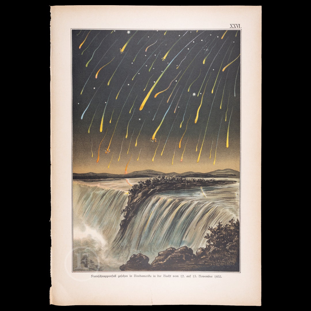 1888 Shooting Star Shower in North America the Night From November ...