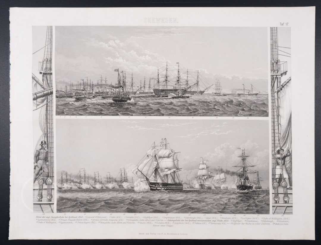 Review of the English Steamship Fleet at Spithead - Exquisite Cooper ...