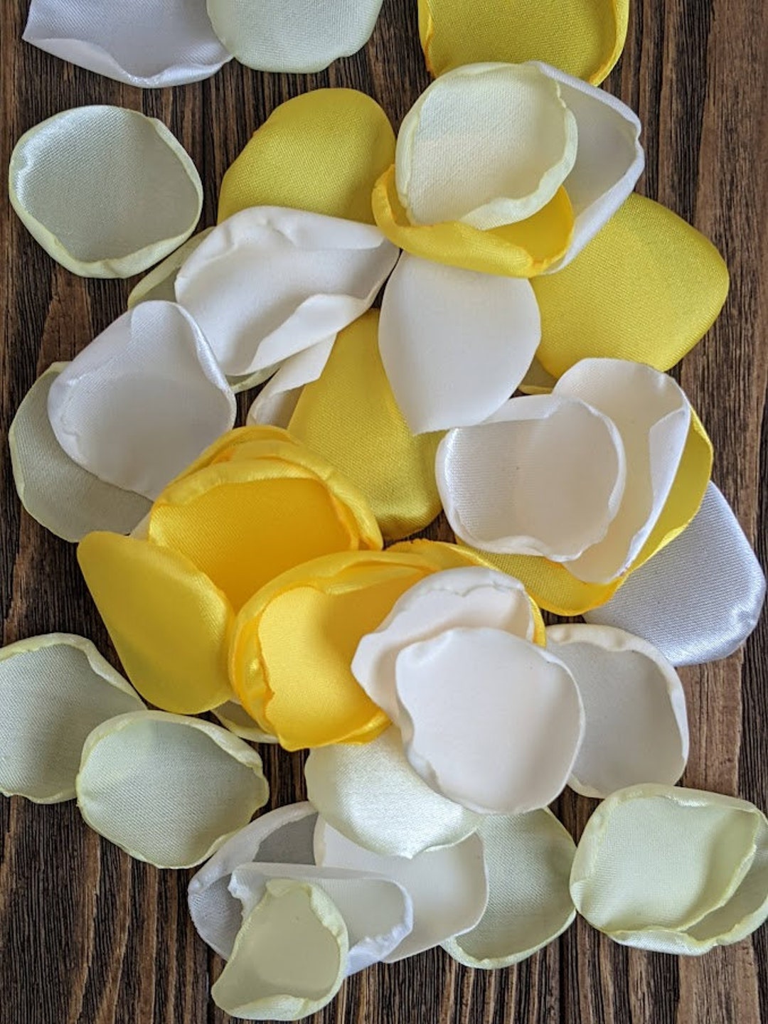 Yellow Aisle Runner Petals for Wedding, Flower Girl Confetti for ...