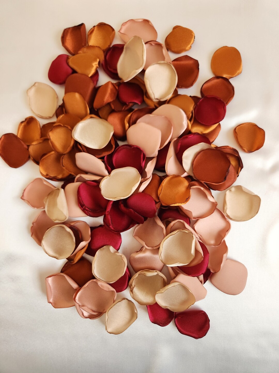 Rose Gold Burgundy Wedding Decoration, Mix of Rose Petals for ...