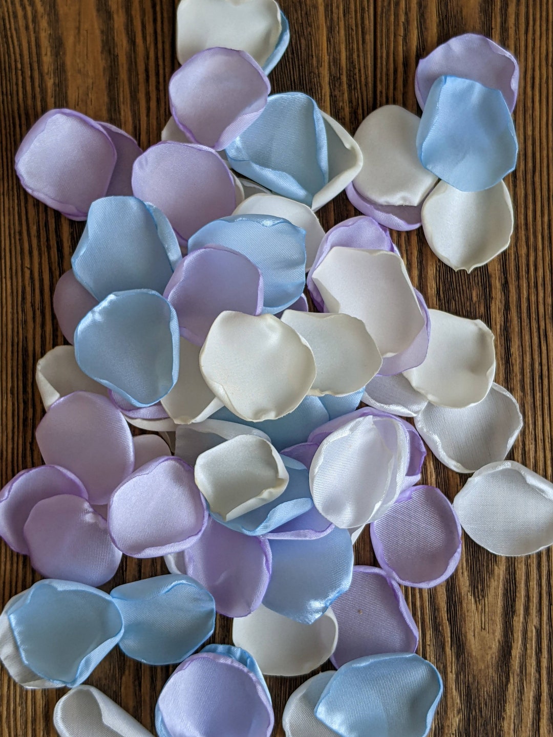 Boho Wedding Confetti Decorations for Church, Lavender Blue Rose Petals ...