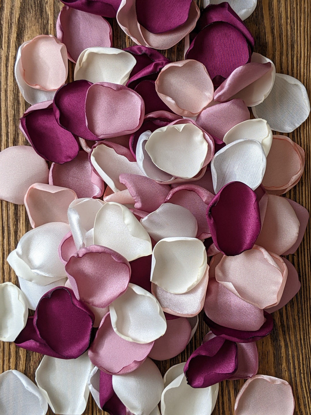 Mauve Mulberry Dusty Rose and Blush Custom Rose Petals for Wedding ...