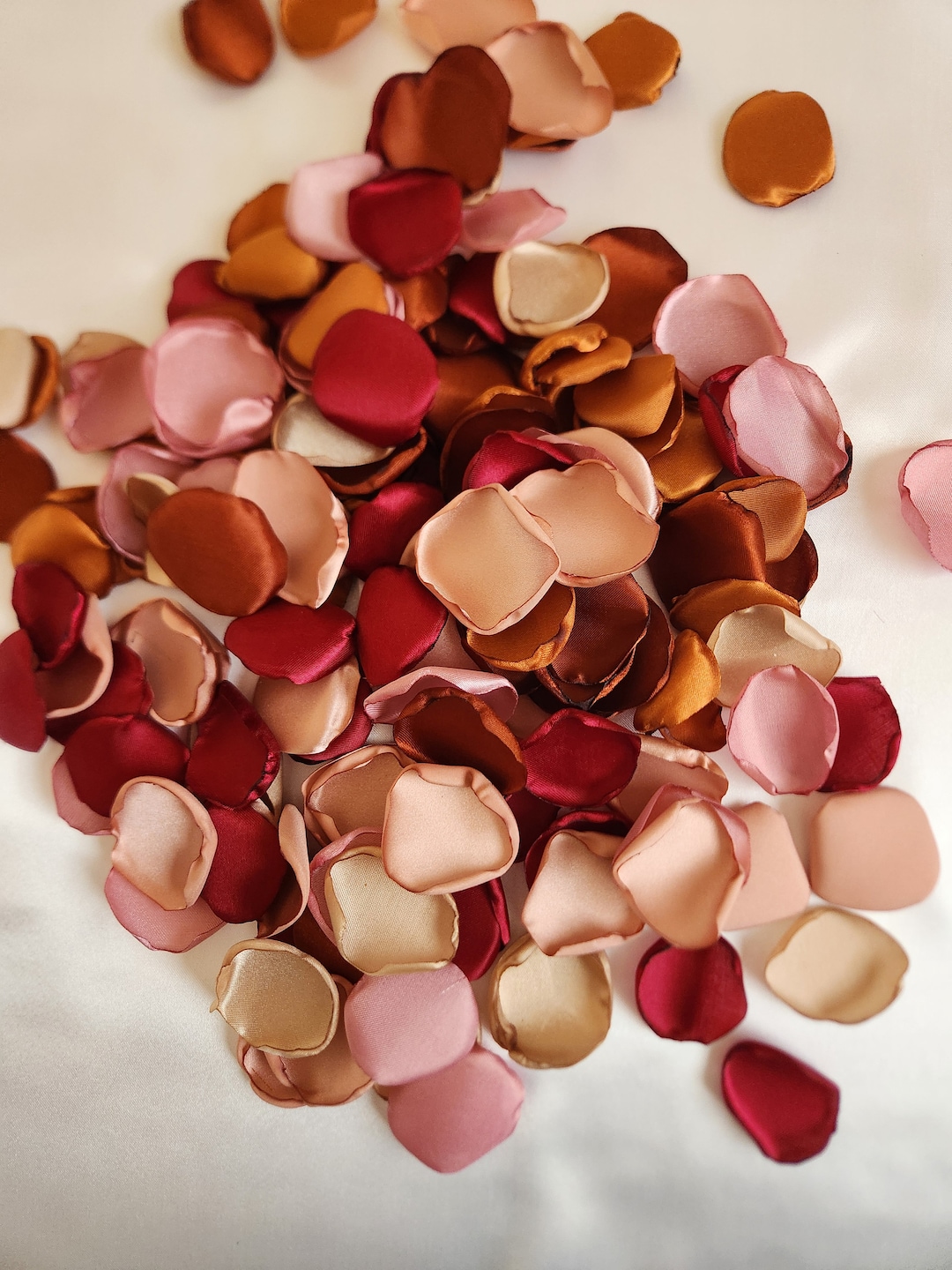 Fall Wedding Decor, Terracotta Dusty Rose Rose Gold Mix of Rose Petals ...