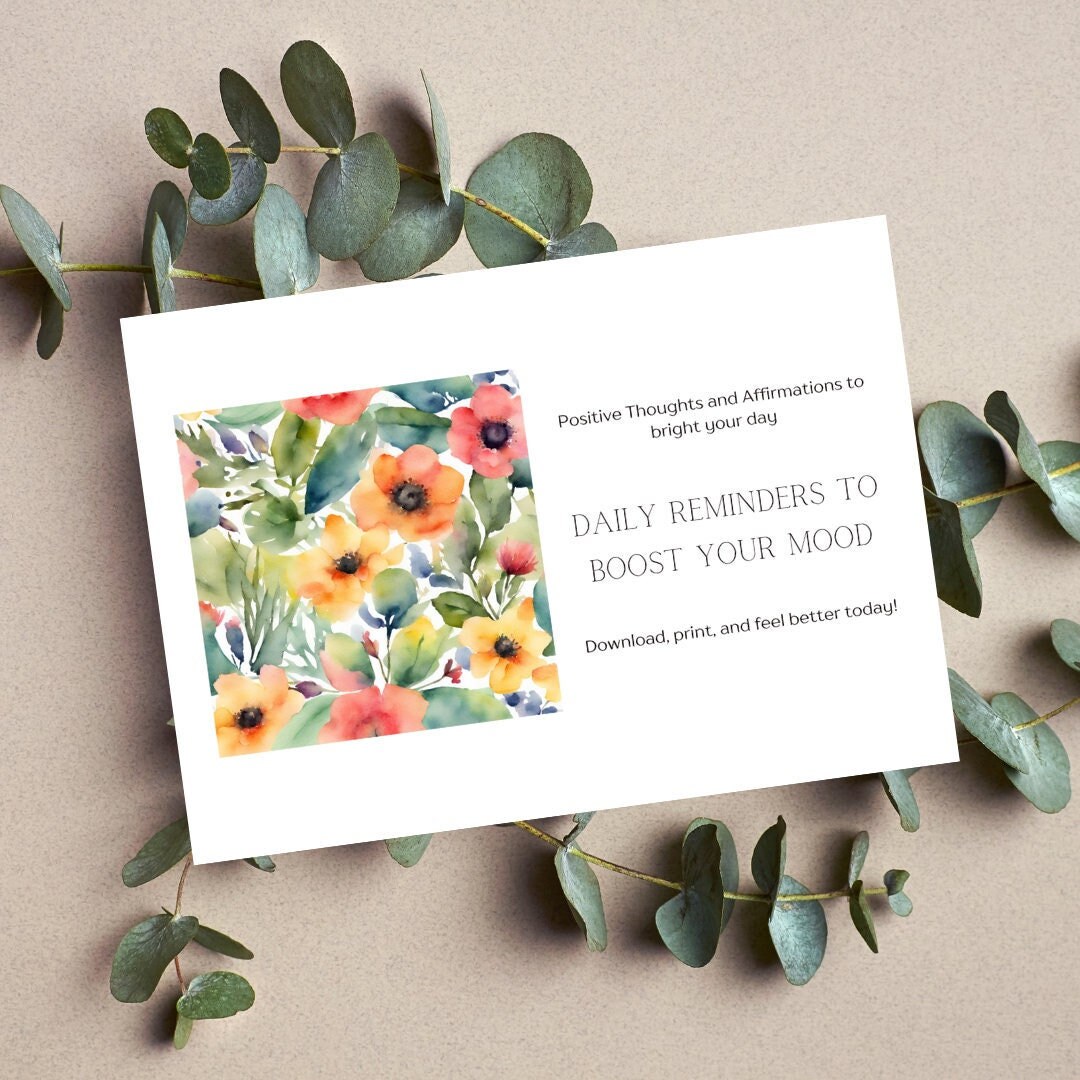 Motivational Inspirational Quote Cards or Mindfulness Messages to Boost ...