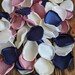 Navy Blue Mauve and Ivory Rose Petals for Wedding - Etsy