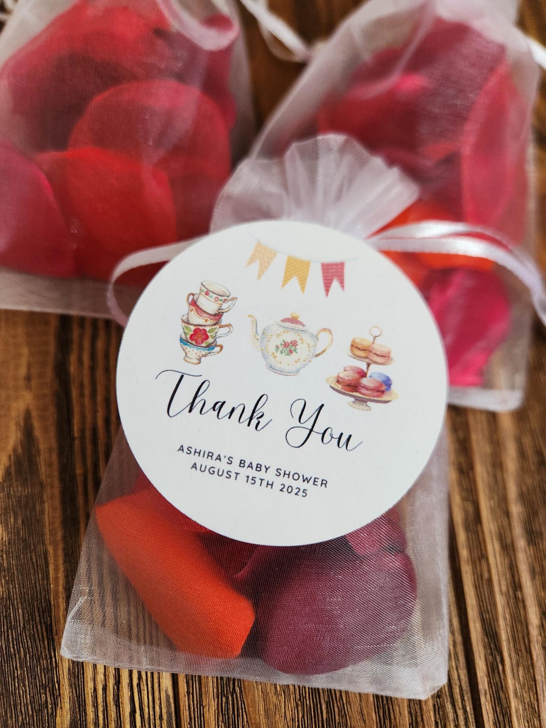 Tea Party Sachet Favor, Bridal Tea Shower Favor, Garden Party Gift ...