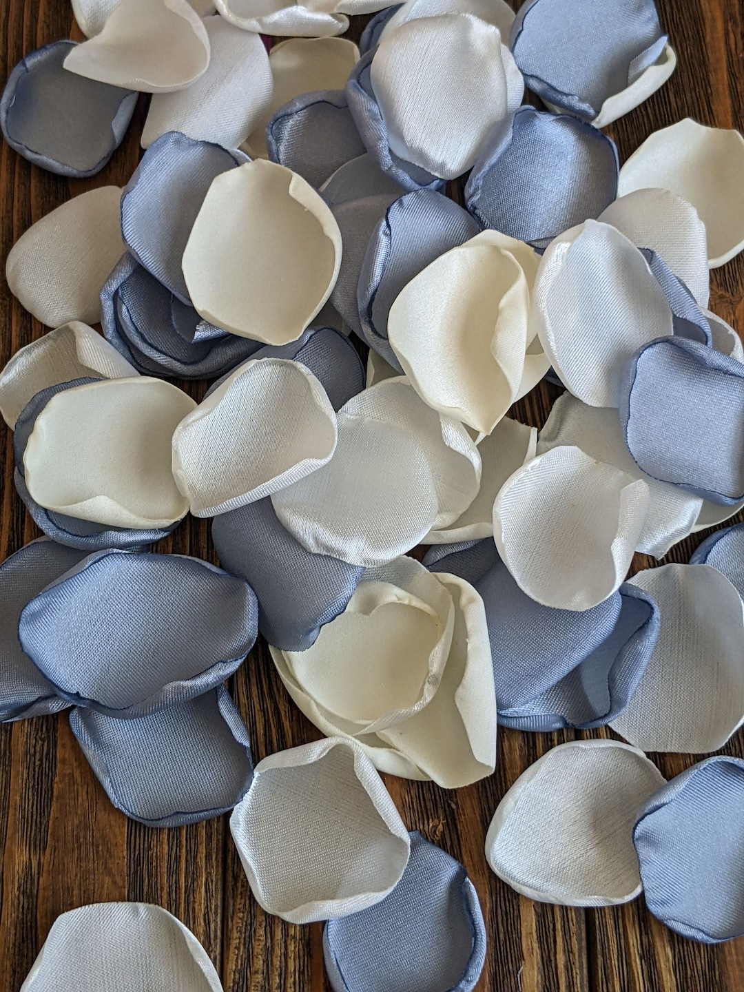 Dusty Blue Satin Rose Petals Wedding Bridal Shower Decoration ...