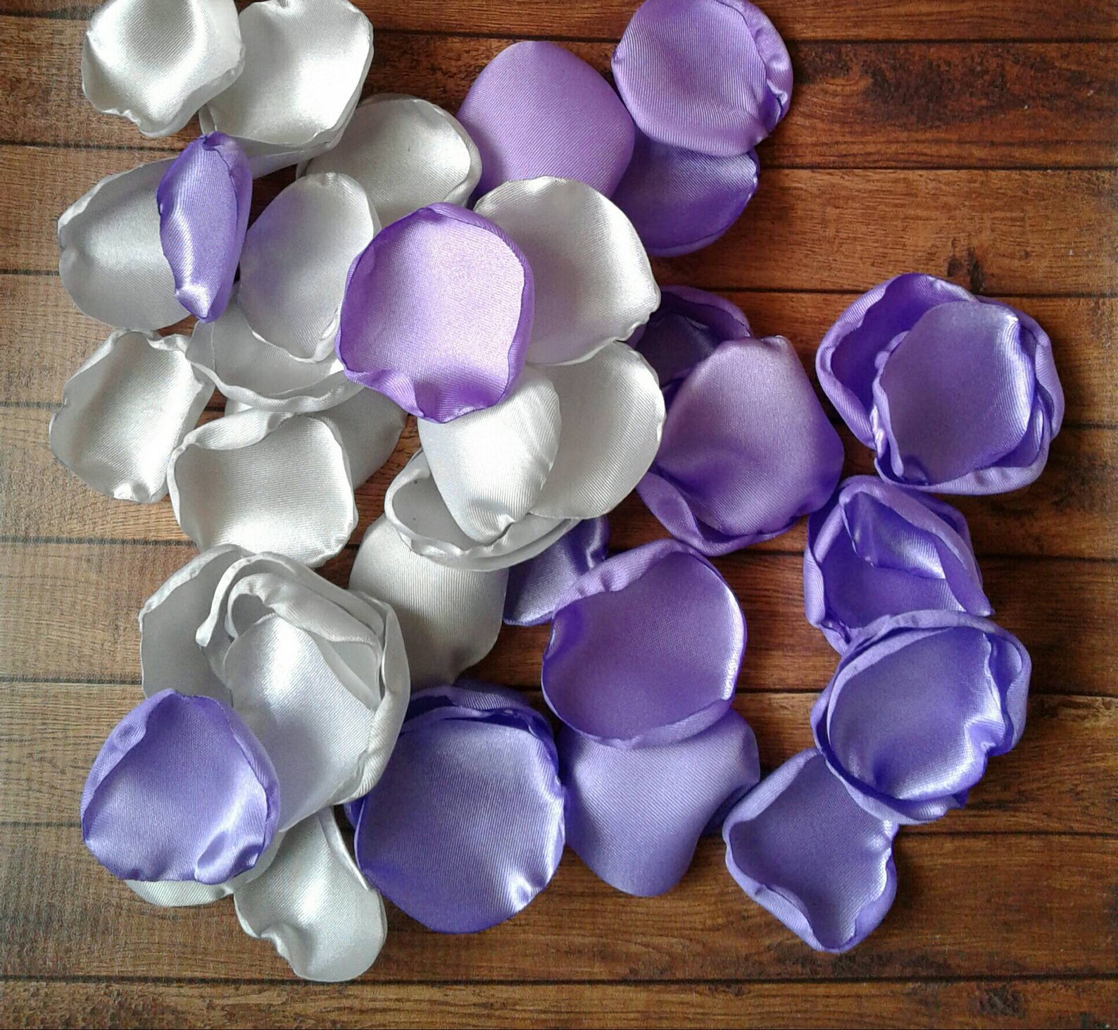 Lilac and Silver Rose Petals for Wedding Decor Flower Girl - Etsy