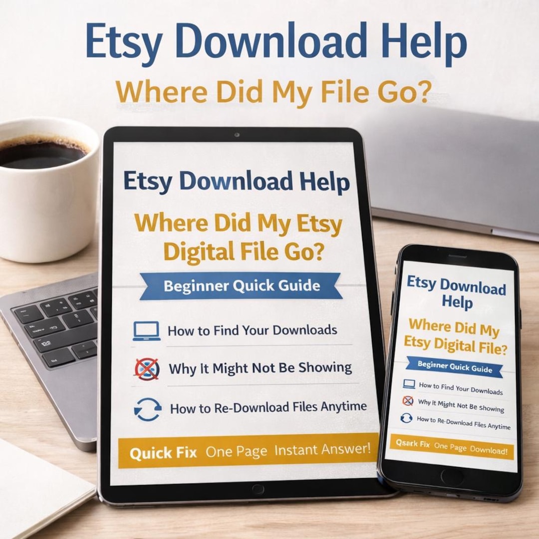 Etsy Digital Download Help – Where is My File? Beginner Quick Fix ...