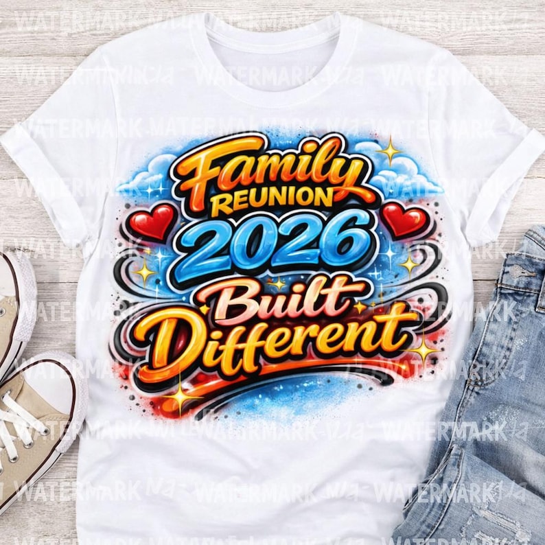 Family Reunion 2026 Shirt Design | Airbrush Style PNG (digital Download ...