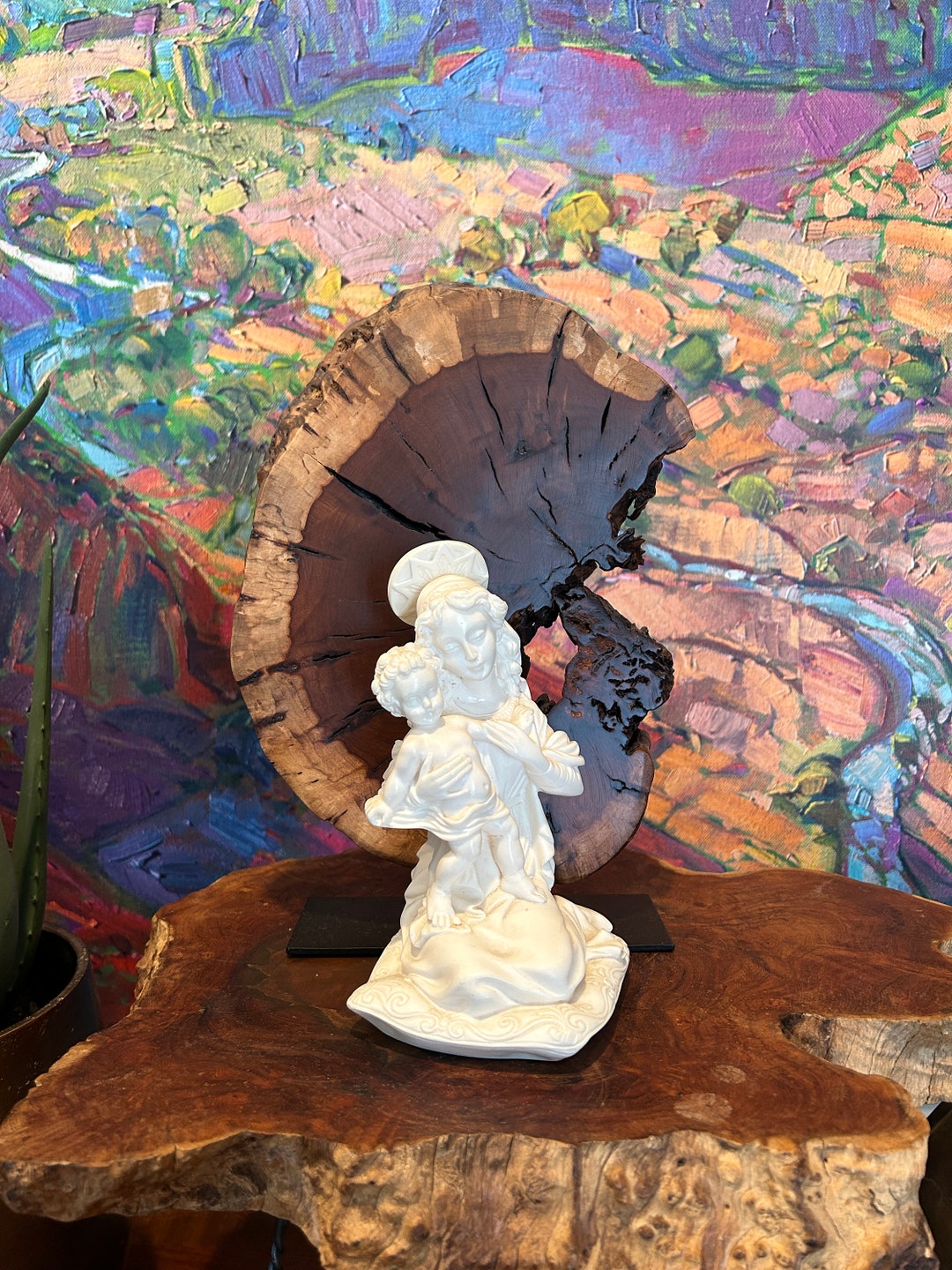 Figurine Vintage Religious Art Our Lady of Humility Statue Ruggeri ...