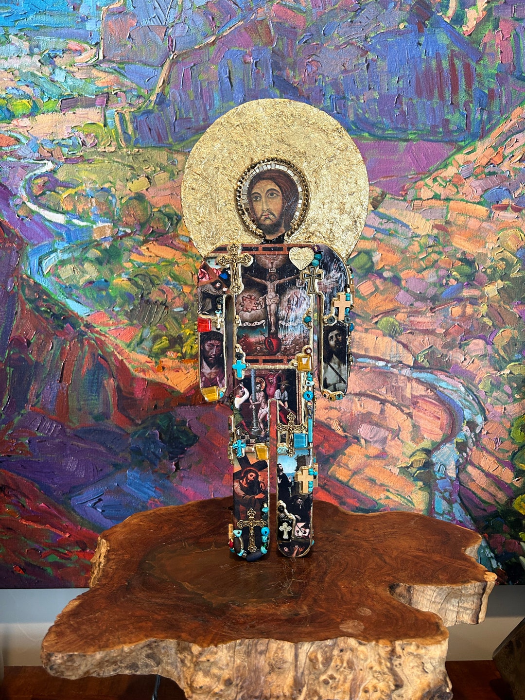 Catholic Mosaic Art Figurine Christ Jesus Sorrowful Mysteries - Etsy