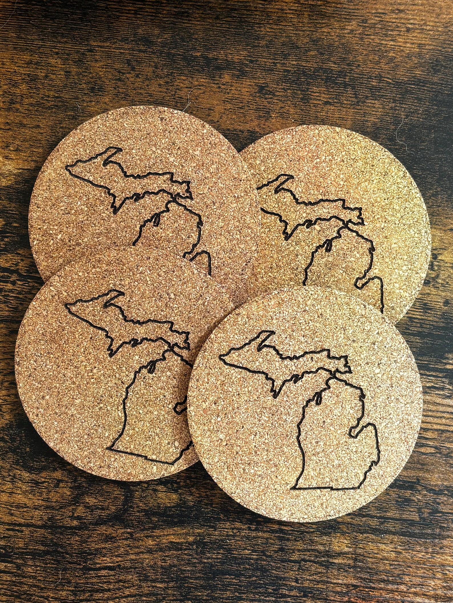 Michigan Coasters (4-pack) - Etsy