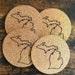 Michigan Coasters (4-pack) - Etsy