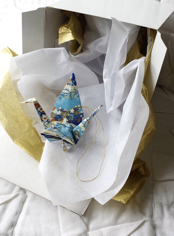 Exquisite Origami Paper Crane hanging decor Peace Crane Gift | Etsy