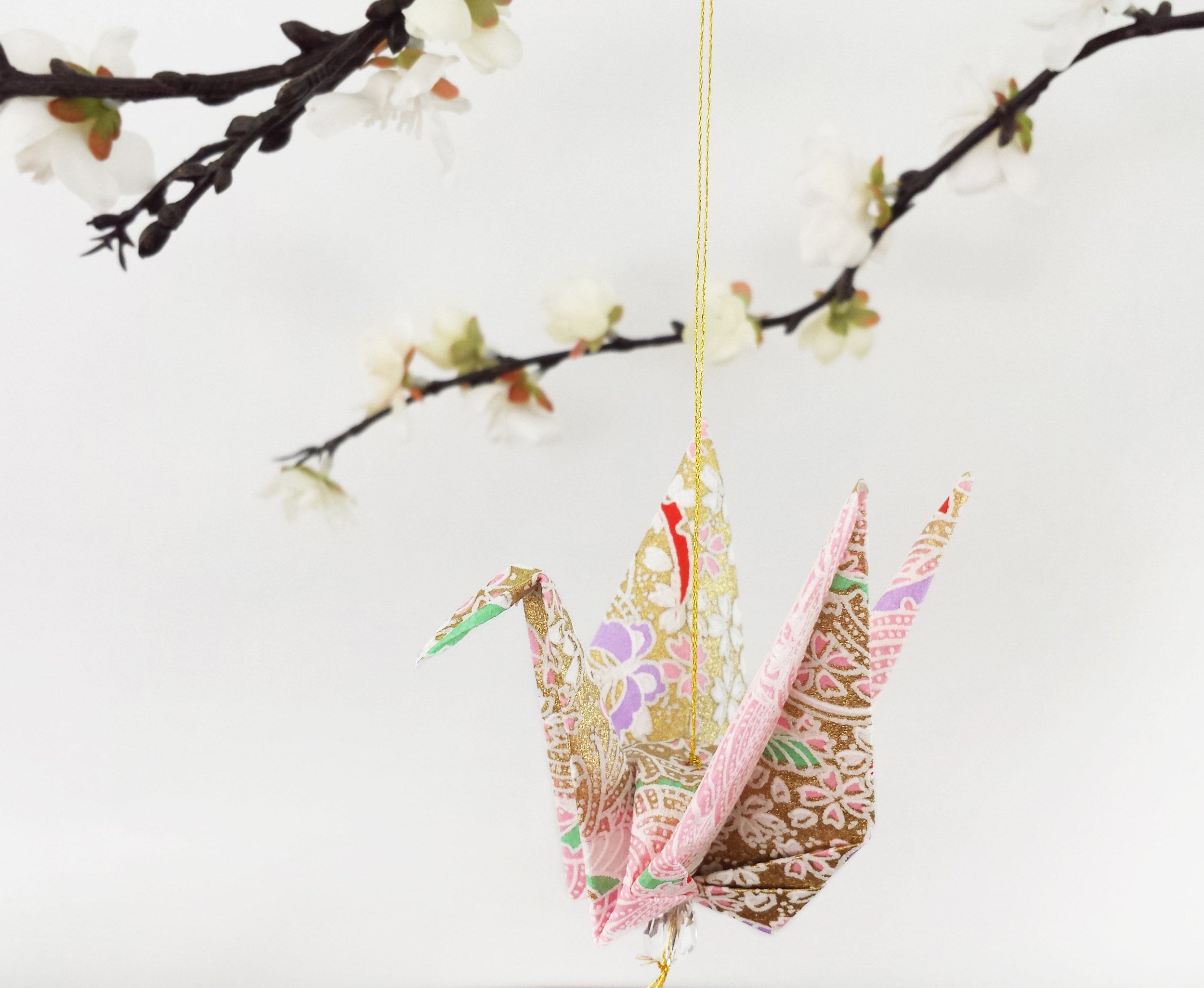 Exquisite Origami Paper Crane Hanging Decor - Peace Crane Gift ...