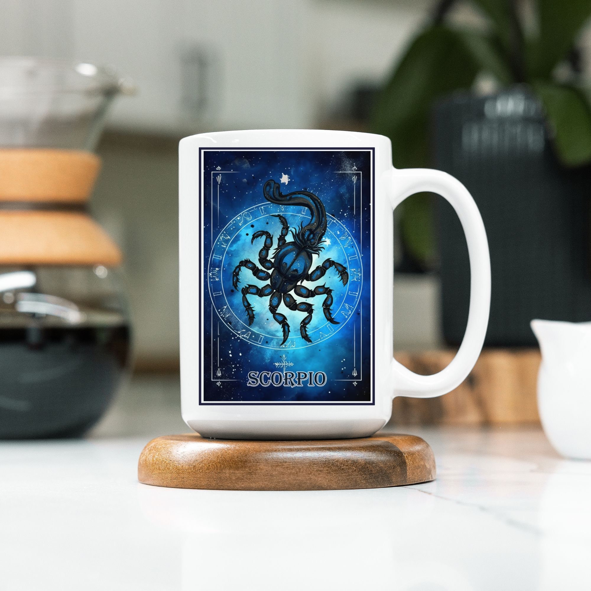 Scorpio Zodiac Mug, Tarot Scorpio Birthday Mug, Scorpio Gift, Astrology ...