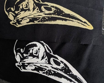 Raven Livery Badge Black Bird Patch Hand Sewn Crow - Etsy