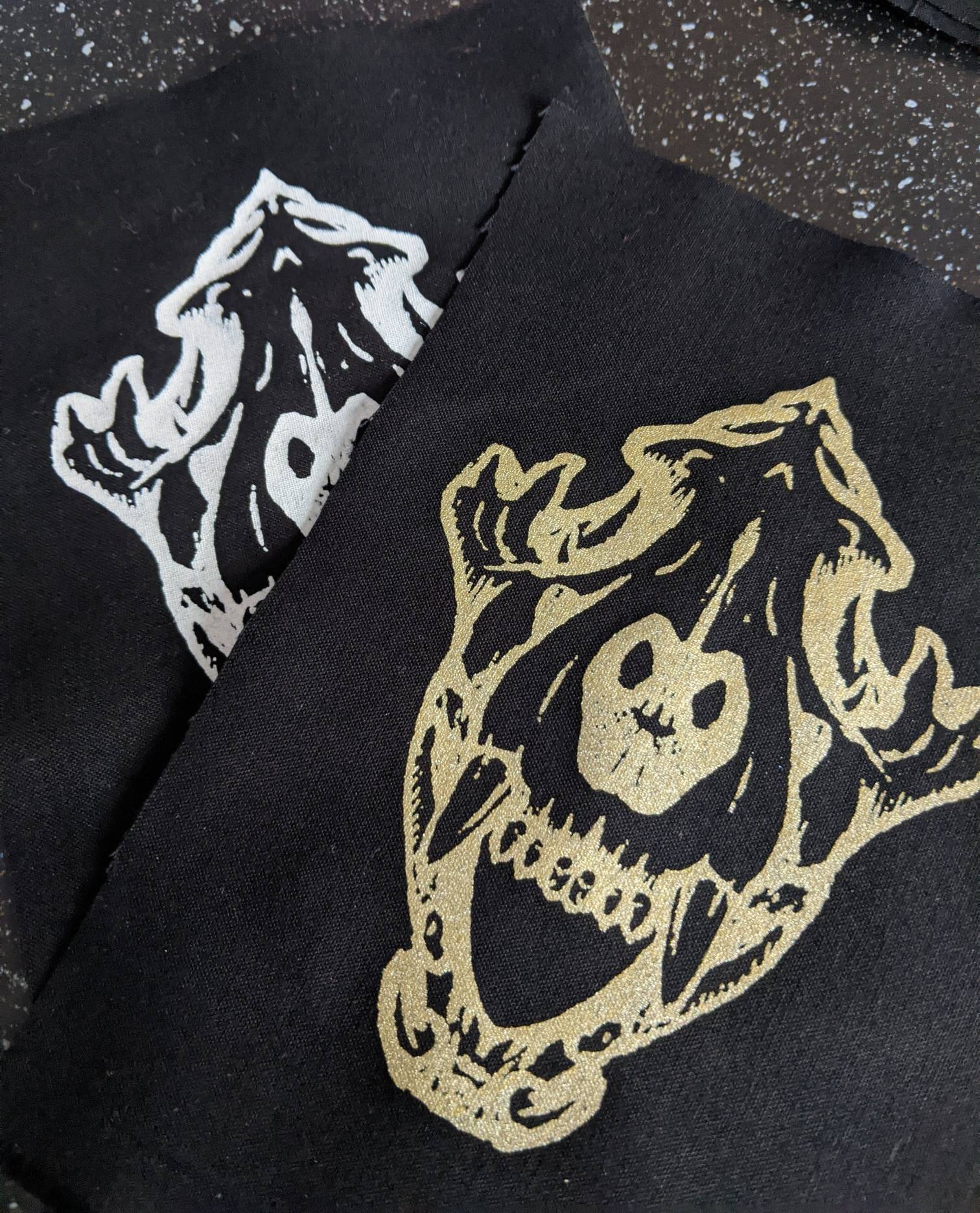 Wolf Skull Fabric Patch - Etsy