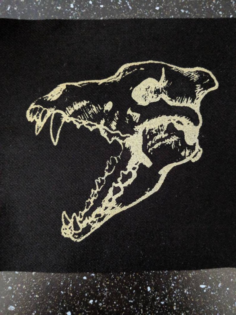 Coyote Skull Fabric Patch - Etsy