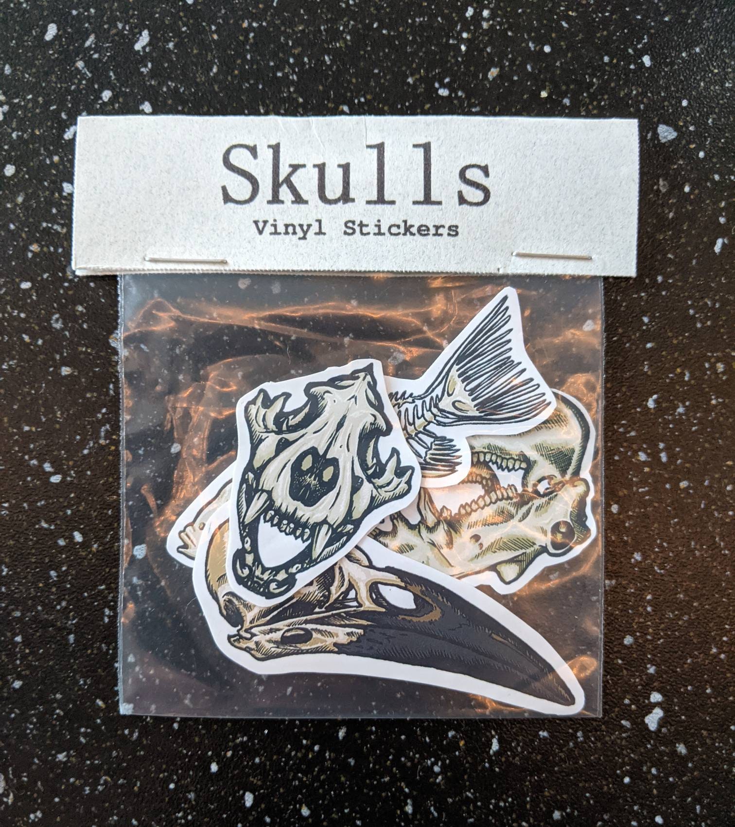 Animal Skull Sticker Pack 2 Four Matte Vinyl Stickers - Etsy