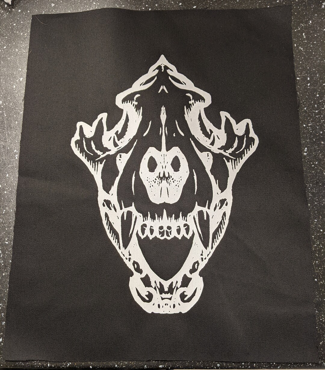 Wolf Skull Back Patch - Etsy