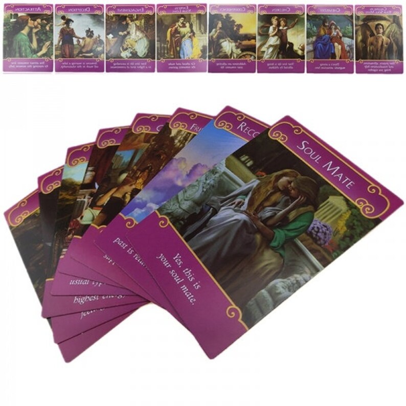The Romance Angels Oracle Card Deck Doreen Virtue 44 Cards Etsy