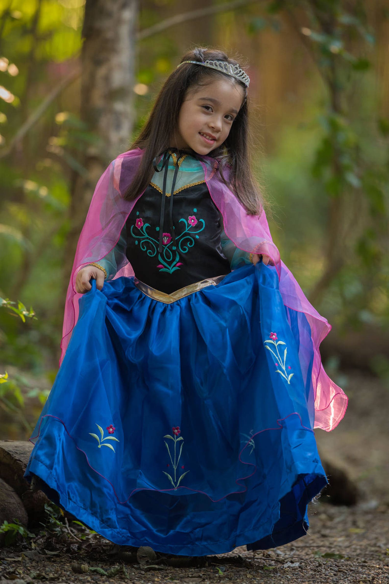 Anna Princess Dress With Cape anna Ball Gown Princess Dress - Etsy Hong ...