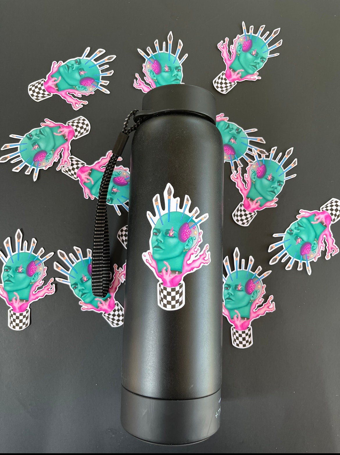 Punk Retro Vinyl Sticker "bucket Heads" Sticker Bundle - Etsy