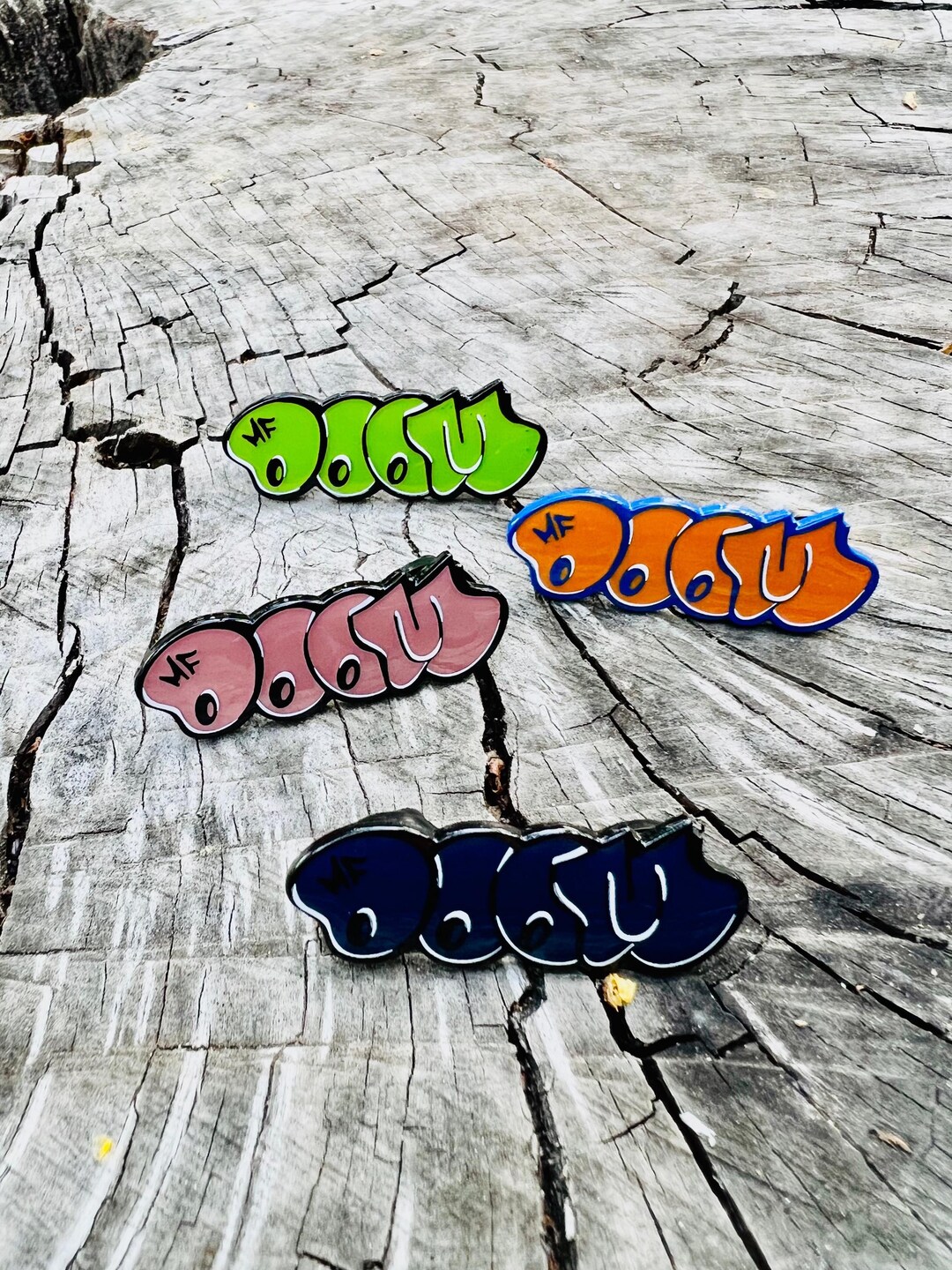 DOOM Spell Out Enamel Pin - Etsy