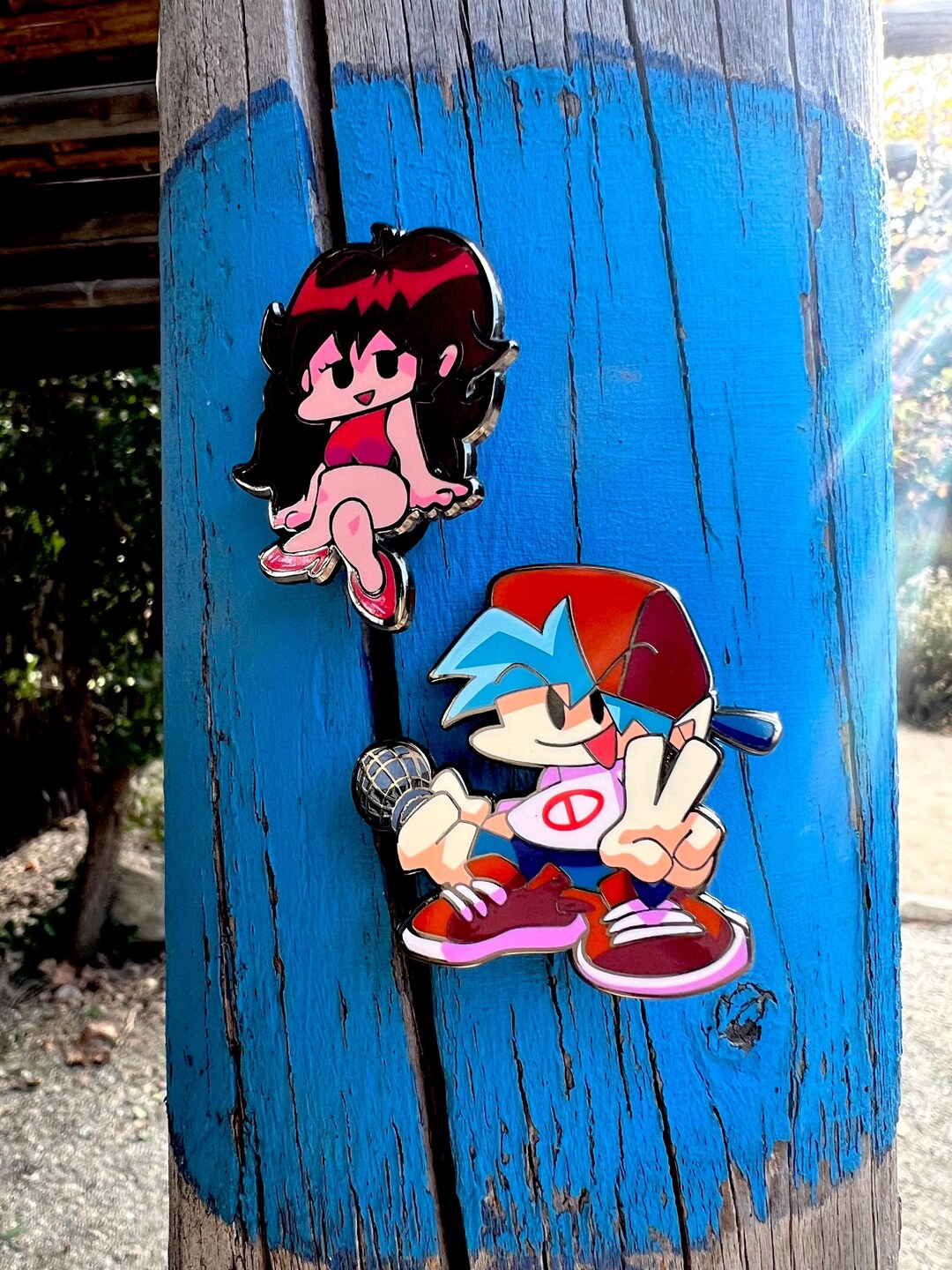 Boyfriend and Girlfriend Enamel Pin Set - Etsy