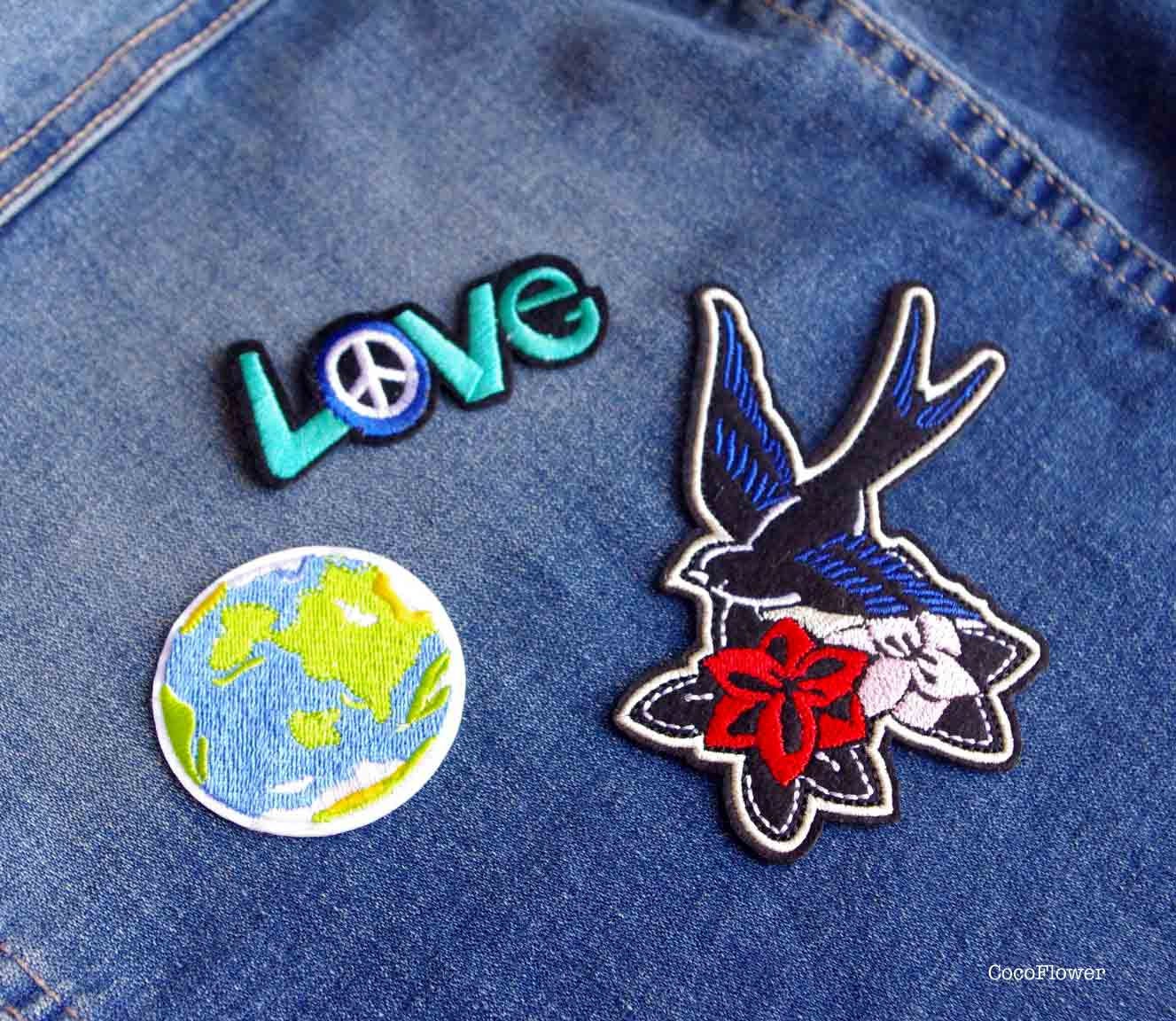 Earth Patch Blue Planet Iron on Patch Celestial Applique - Etsy