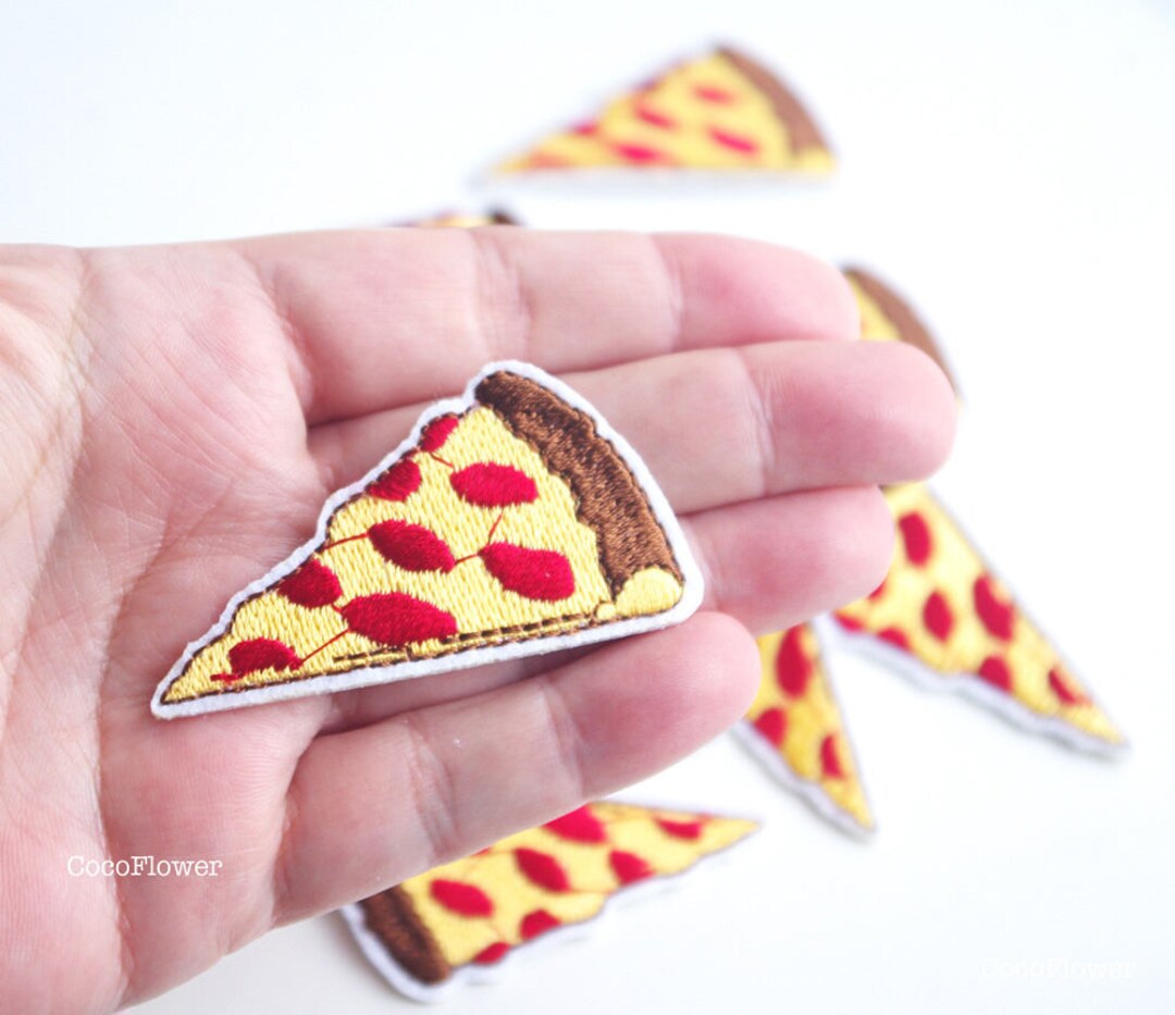 Pizza Slice Patch Italian Food Iron on Patch Embroidered - Etsy