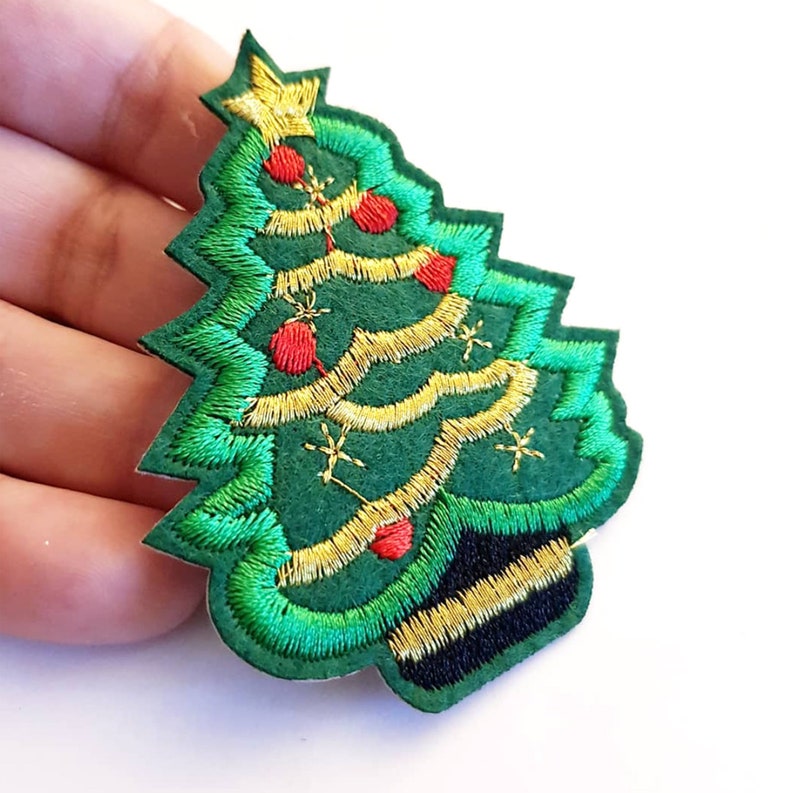 Sapin de Noël patch applique arbre de Noel écusson 25 décembre | Etsy
