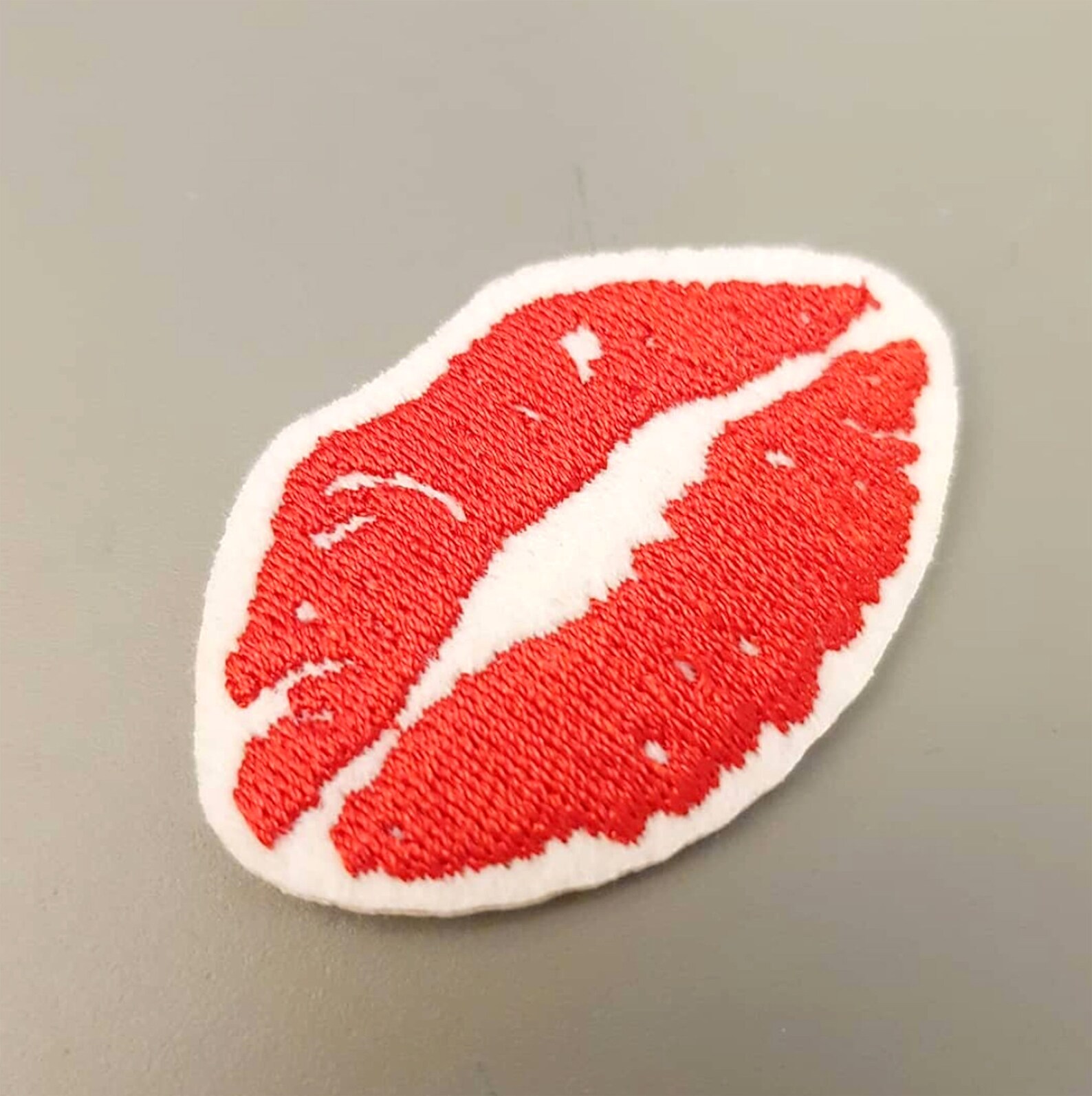 Red Lips Patch Mouth Applique Lipstick Iron On Sexy Lips - Etsy