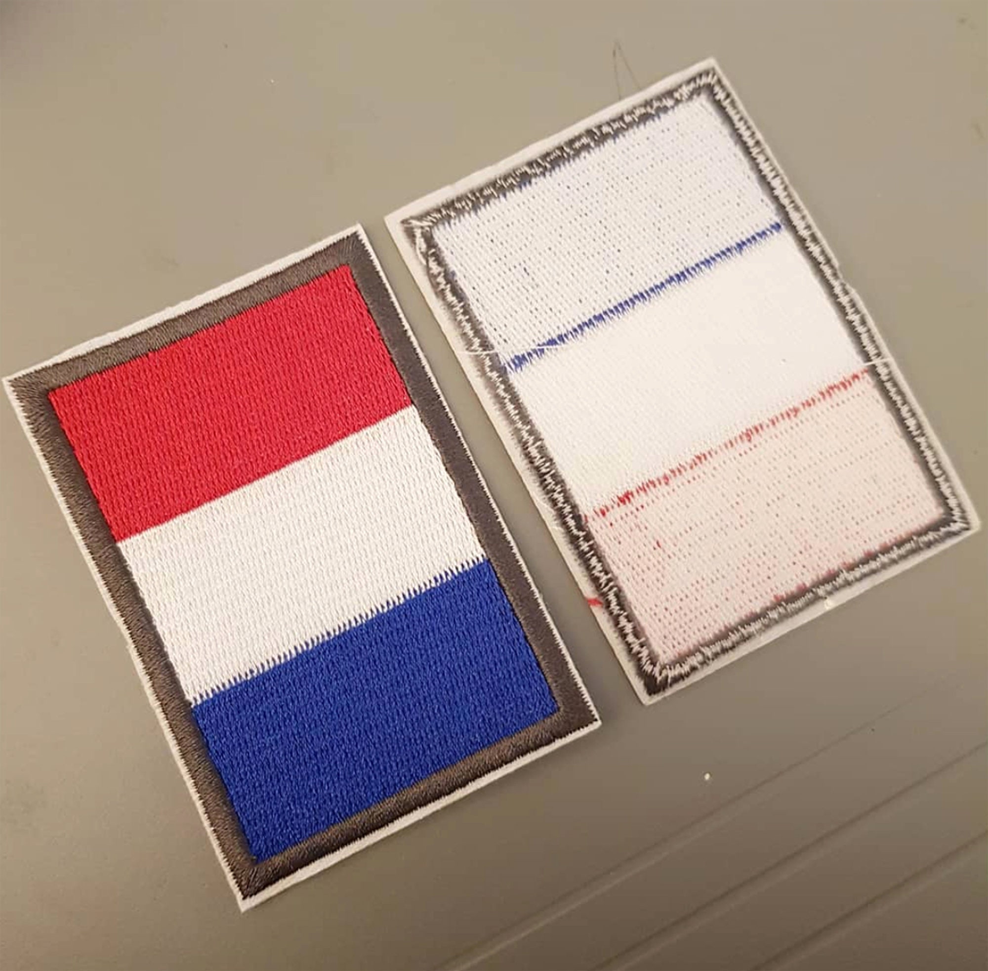 French Flag Patch Patriotic Applique France Lover Blue White - Etsy