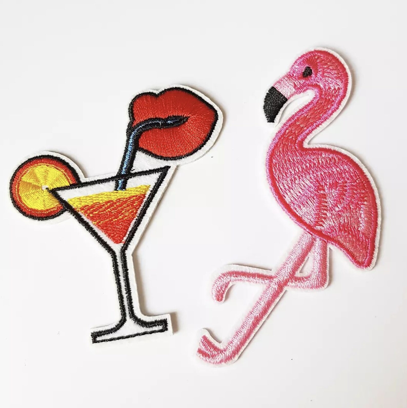 Large Patch Pink Flamingo Patch 10 Cm Big Iron on Patches - Etsy