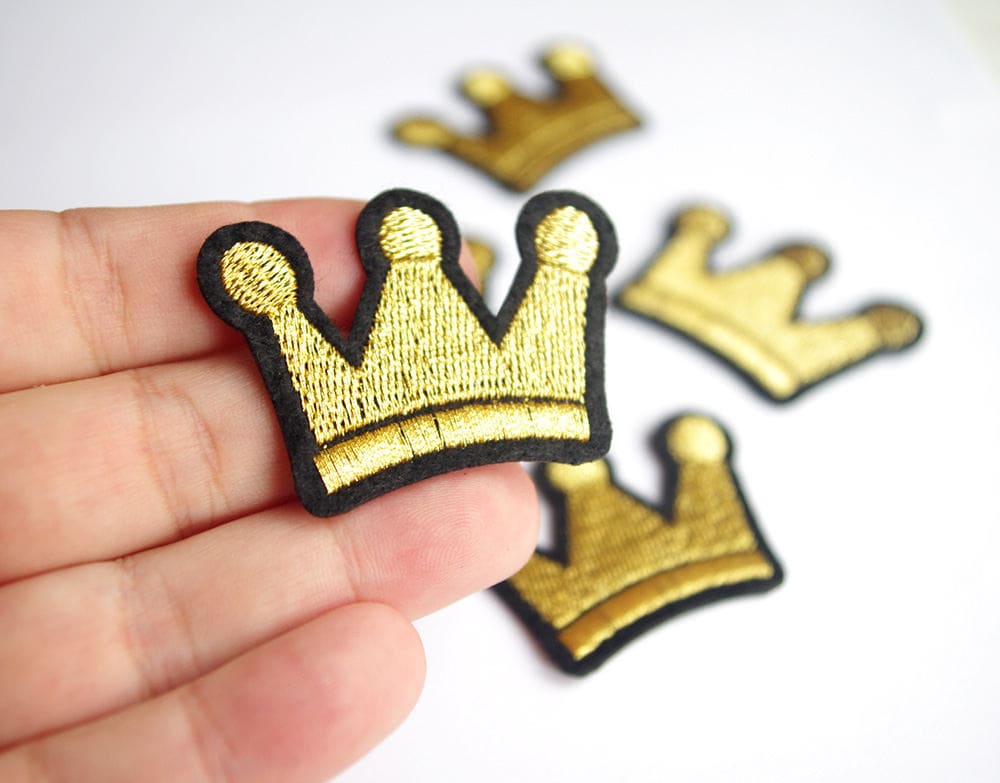 Gold Crown Patch Swag Tiara Patches Cute Princess Patch | Etsy