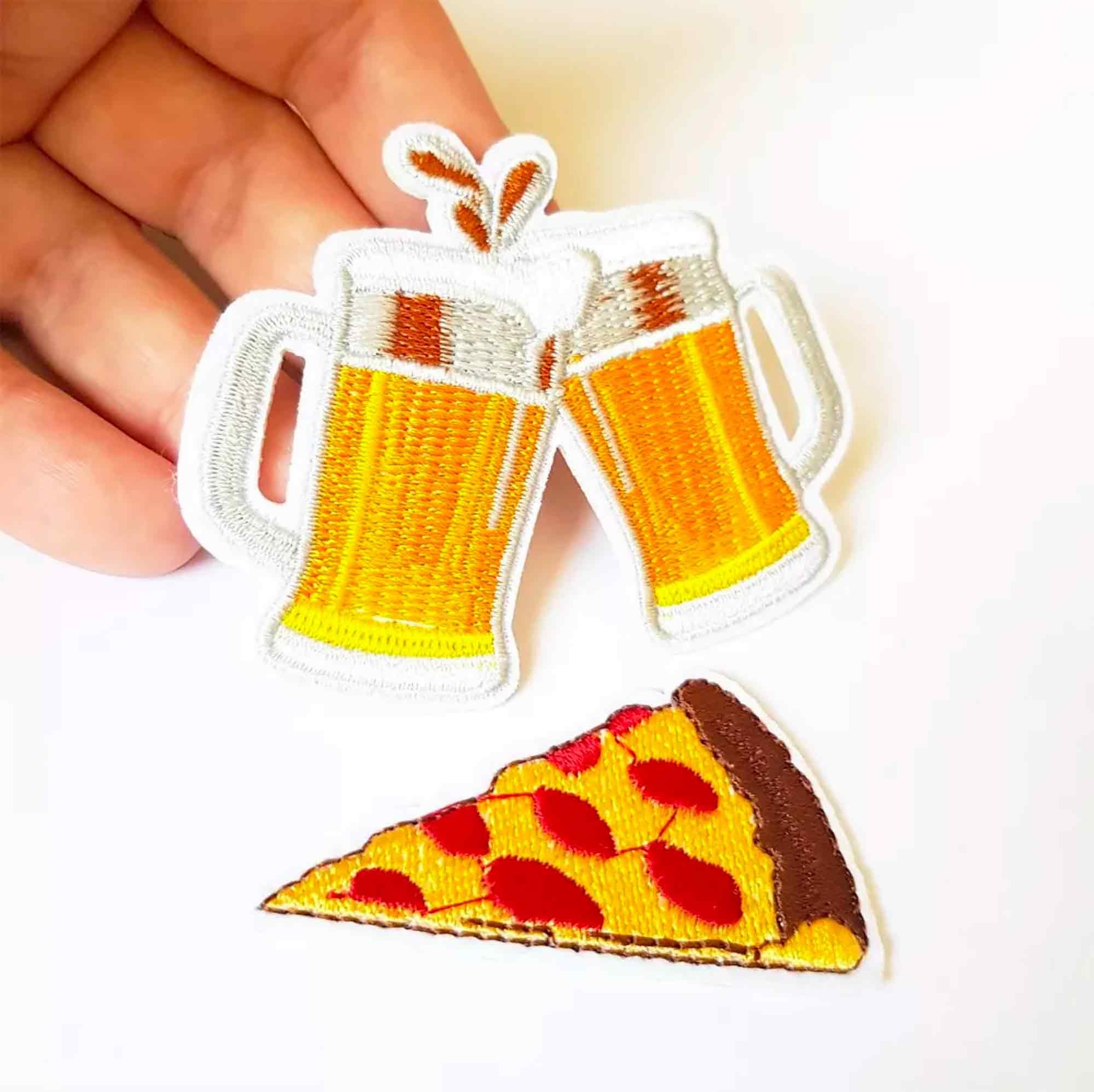 Pizza Slice Patch Italian Food Iron on Patch Embroidered - Etsy