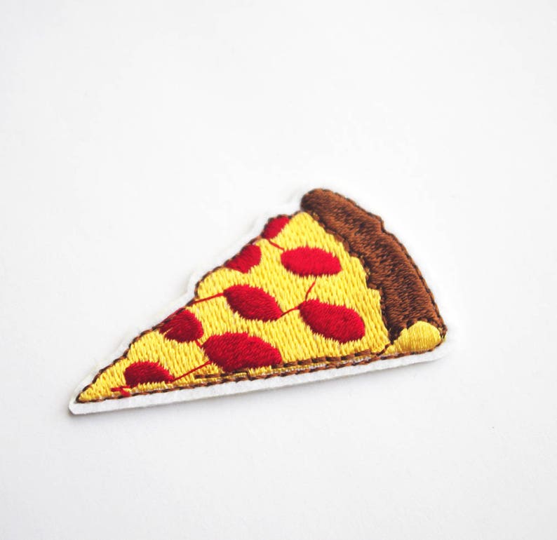 Pizza Slice Patch Italian Food Iron on Patch Embroidered - Etsy